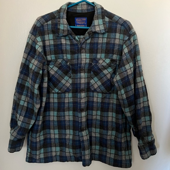 Pendleton | Shirts | Pendleton Large Beach Boys Board Plaid Flannel Shirt Wool Limited Edition ...